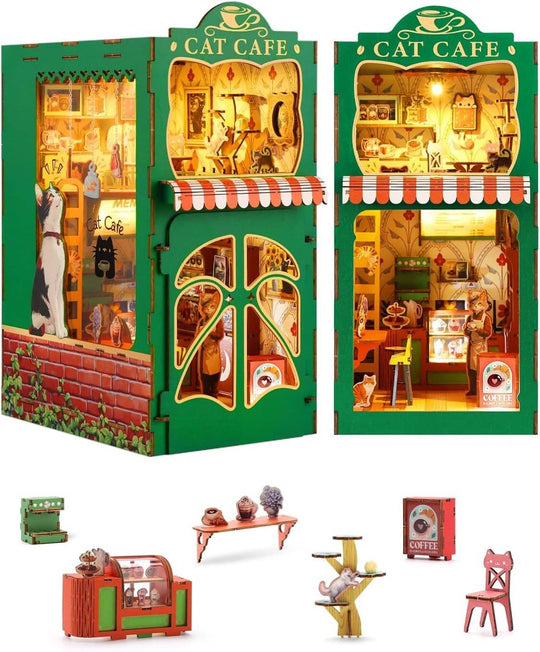 Cutywood Wonder Library DIY Book Nook Kit,3D Wooden Puzzle DIY Kits ...