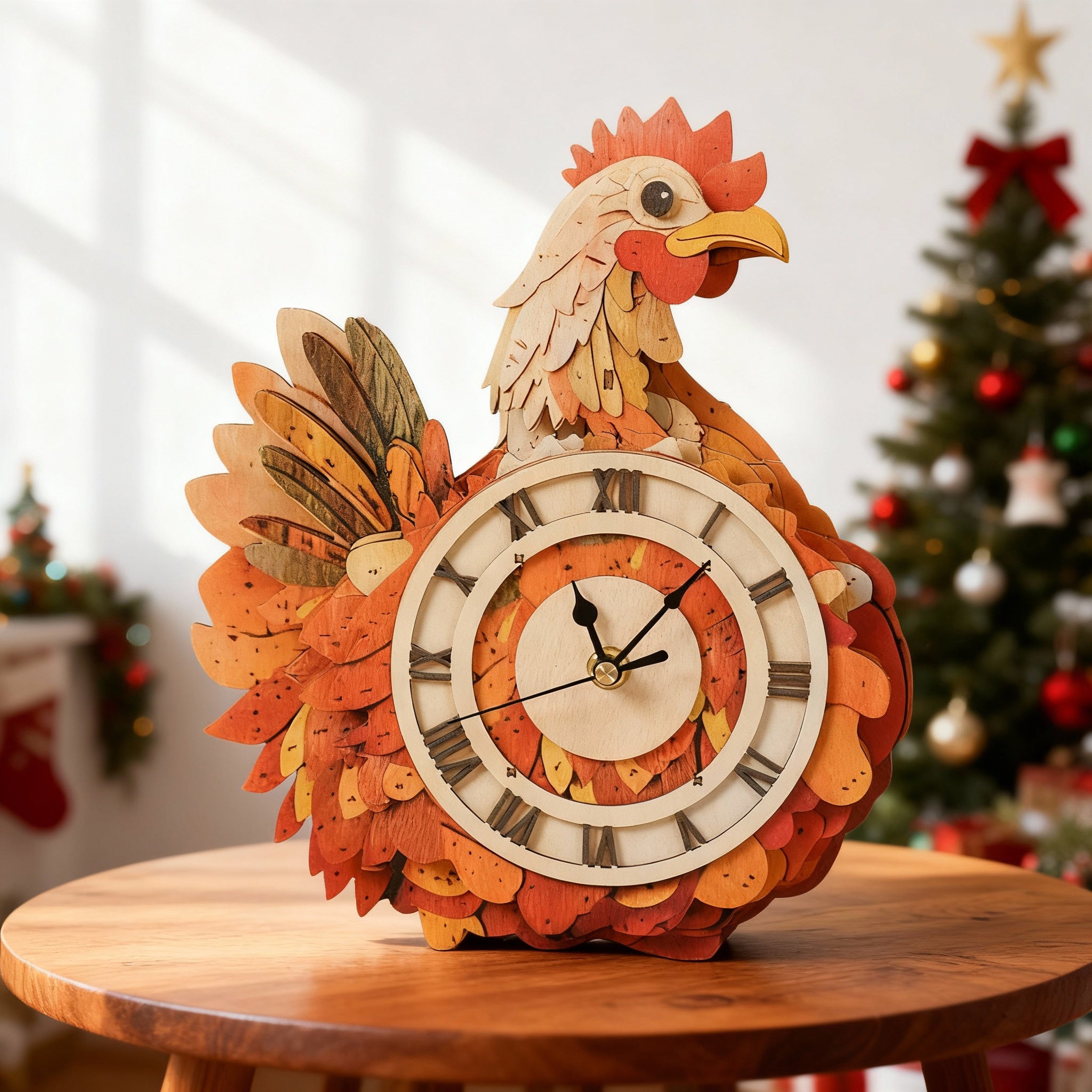 Cluck & Tick Hen – Fun DIY Wooden Clock Kit | 3D Puzzle for All Ages ...